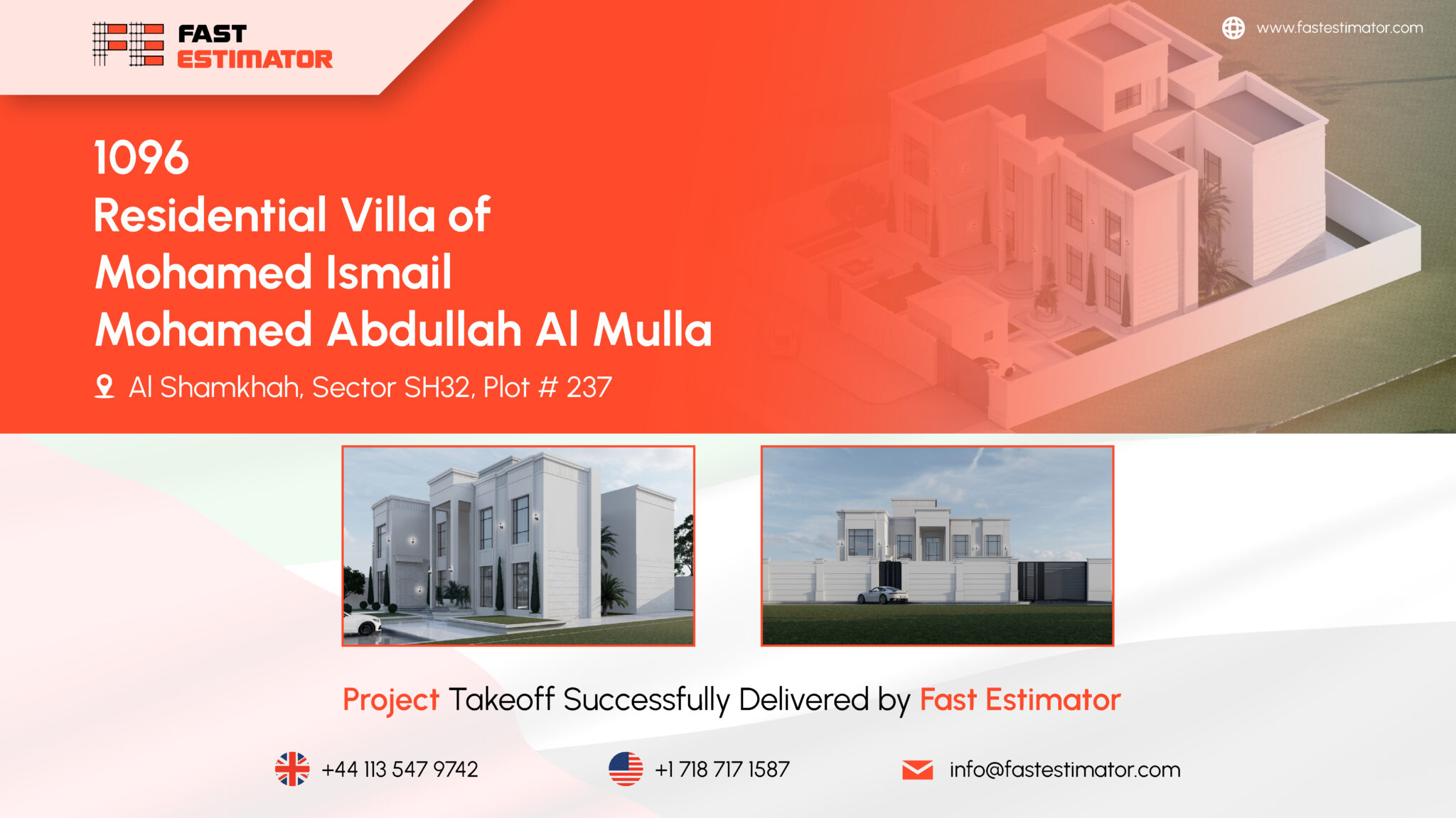 Residential Villa BOQ & Takeoff in Abu Dhabi | Fast Estimator